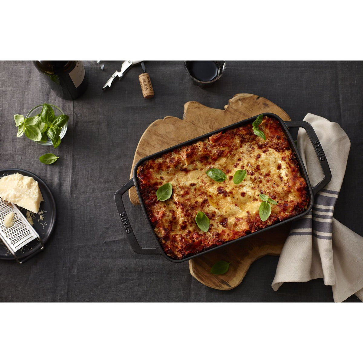 Roaster Small Baker 38x26cm (Cast Iron Rectangular Dish in Black) – St ...